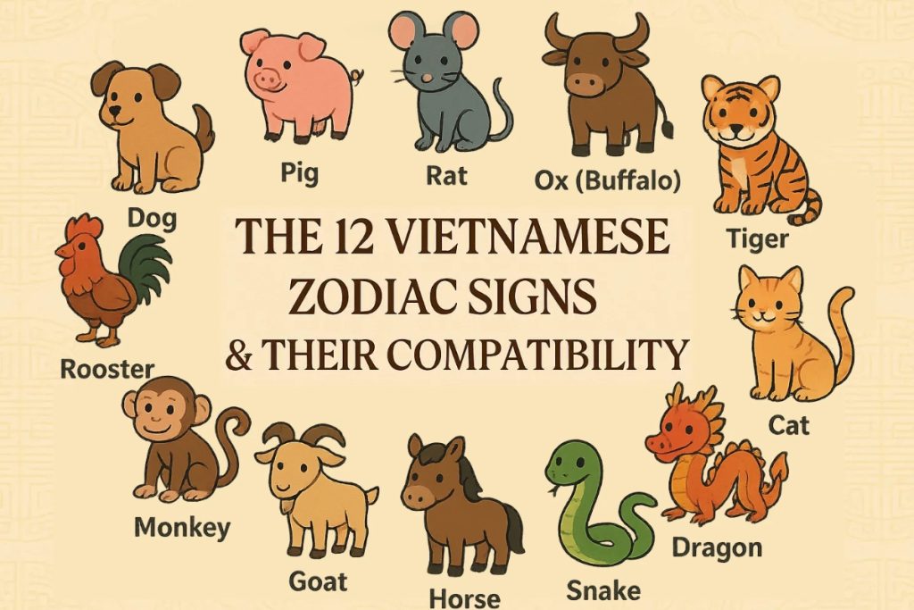 Discover Vietnamese Zodiac Elements, 12 Animals, Years & How to ...